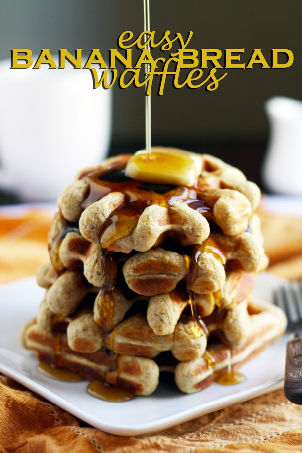 EASY BANANA BREAD WAFFLES | cait's plate
