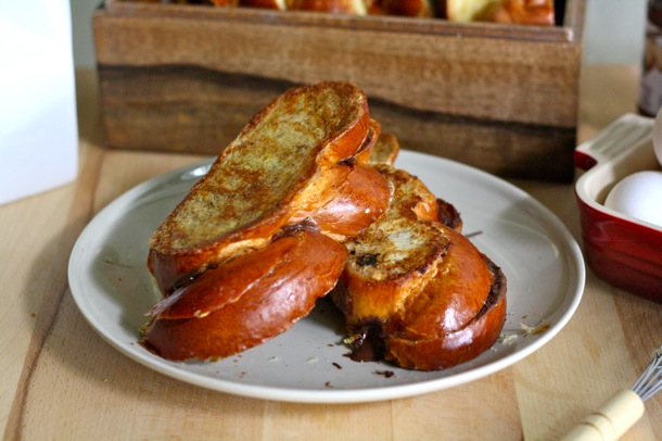 Nutella-Stuffed Challah French Toast | cait's plate